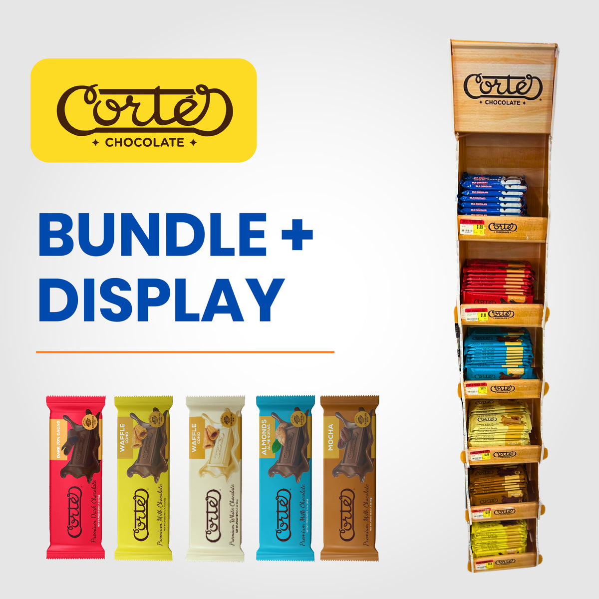Chocolate Cortés Barras Bundle + Display – CPE DIRECTO